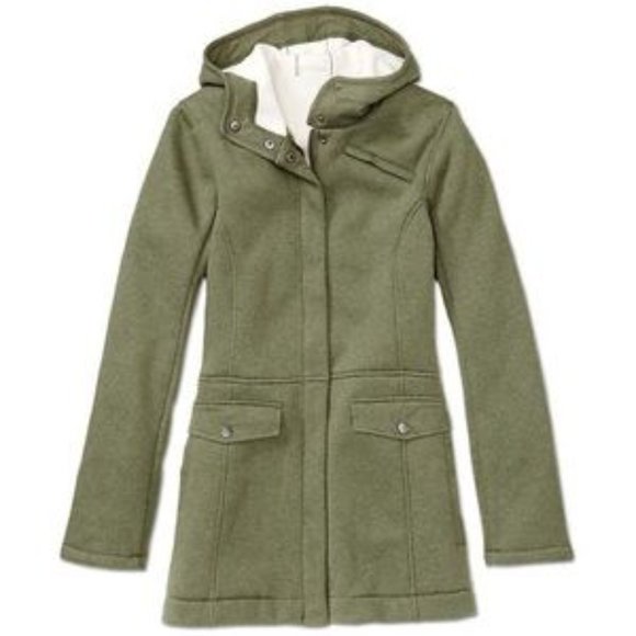 Athleta | Jackets & Coats | Athleta Fillmore Green Jacket With Hood ...